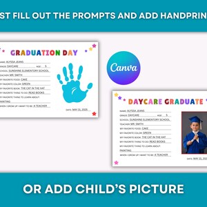 Editable Daycare Graduation Certificate Template: Canva Printable ...