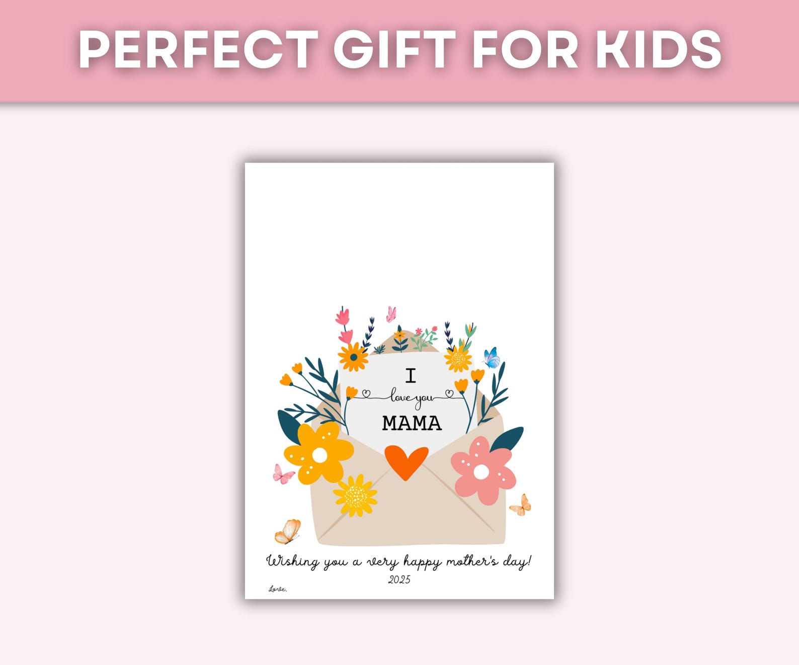Mother's Day Letter Handprint Printable | I Love My Mama | Mother's Day ...