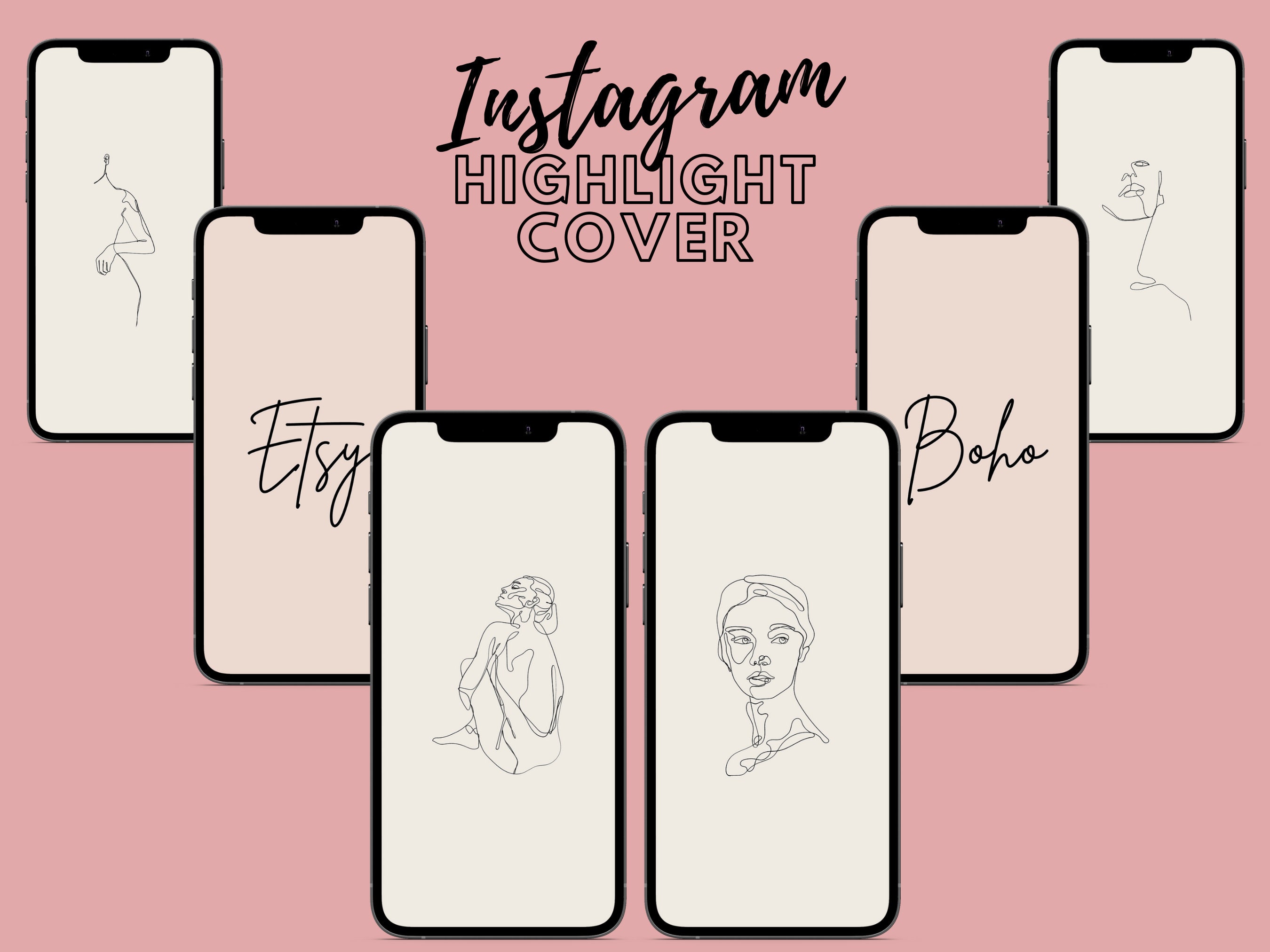 50 Editable Instagram Story Highlight Covers | IG Story Highlight Icons ...