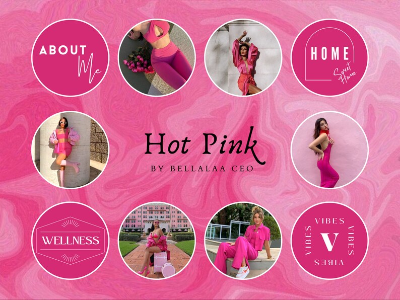 50 Hot Pink Instagram Story Highlight Covers | Instagram Icons ...