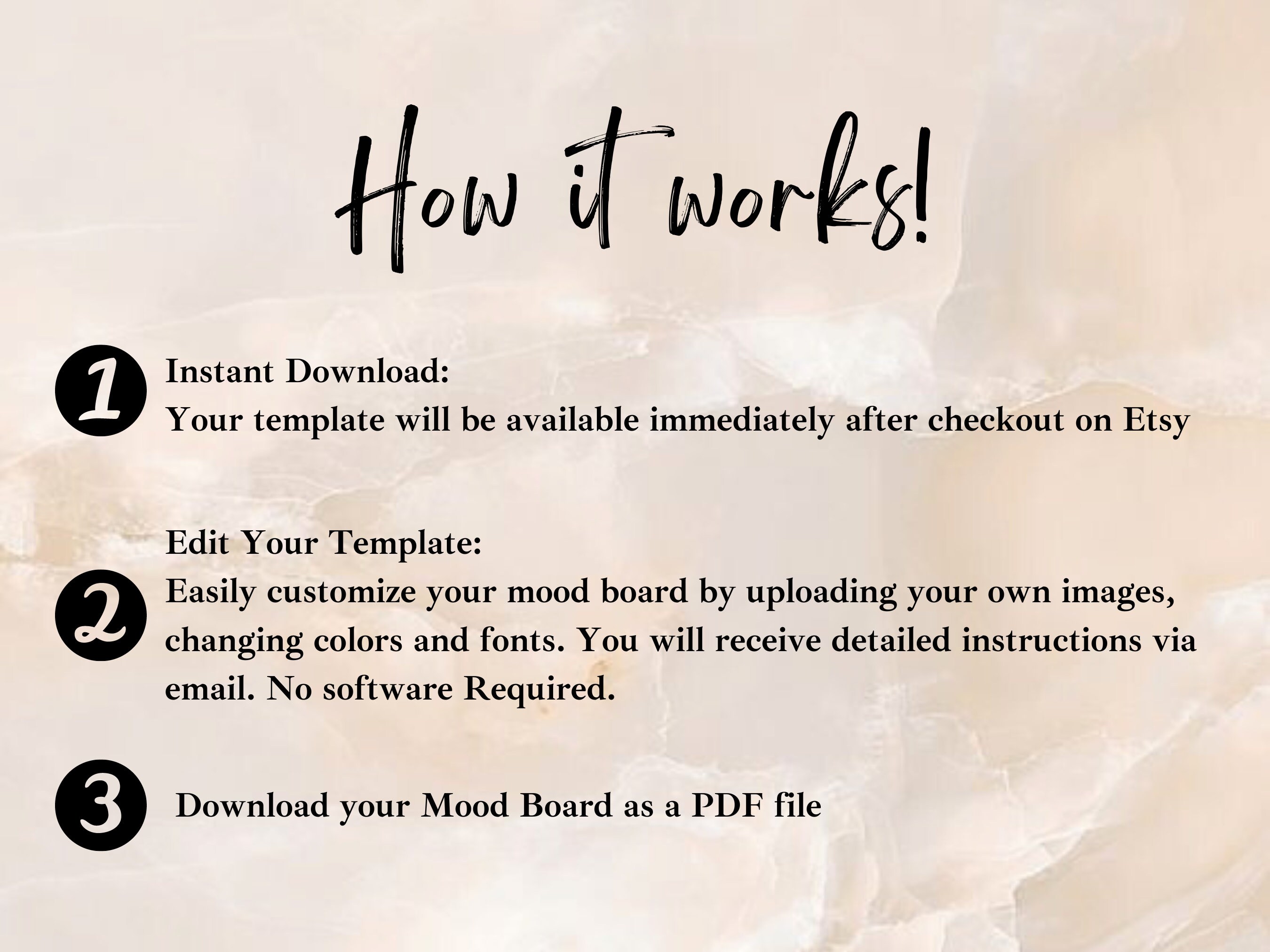 Classy Wedding Mood Board Template | Digital Wedding Planner Template ...