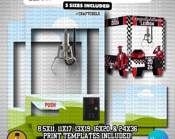 Graduation Claw Vending Machine Template | Editable Claw Machine ...