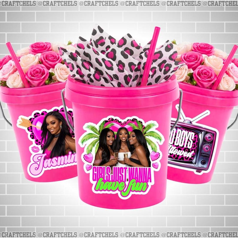 Mini Bucket Sticker Templates | Multipurpose Canva Designs | Viral Mini ...