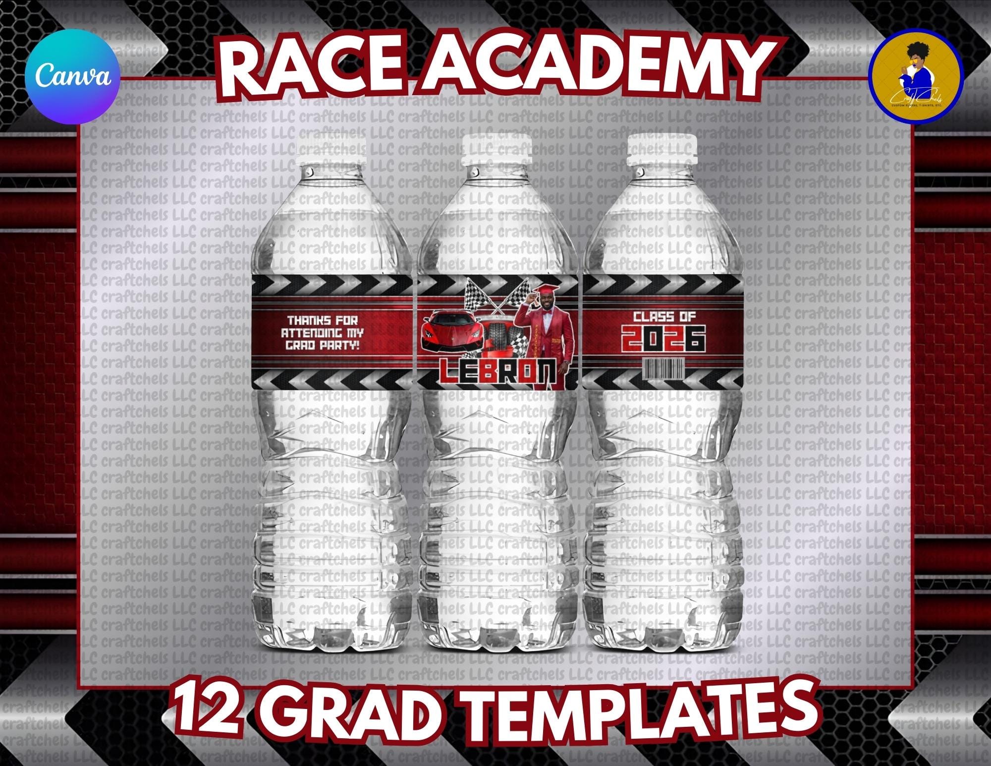 Graduation Party Templates Race Academy | Racing Grad Party Decor ...