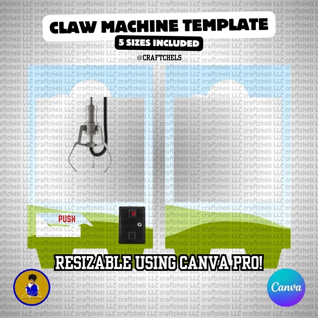 Claw Machine Template (BLANK) | Editable Claw Machine | Editable Arcade ...