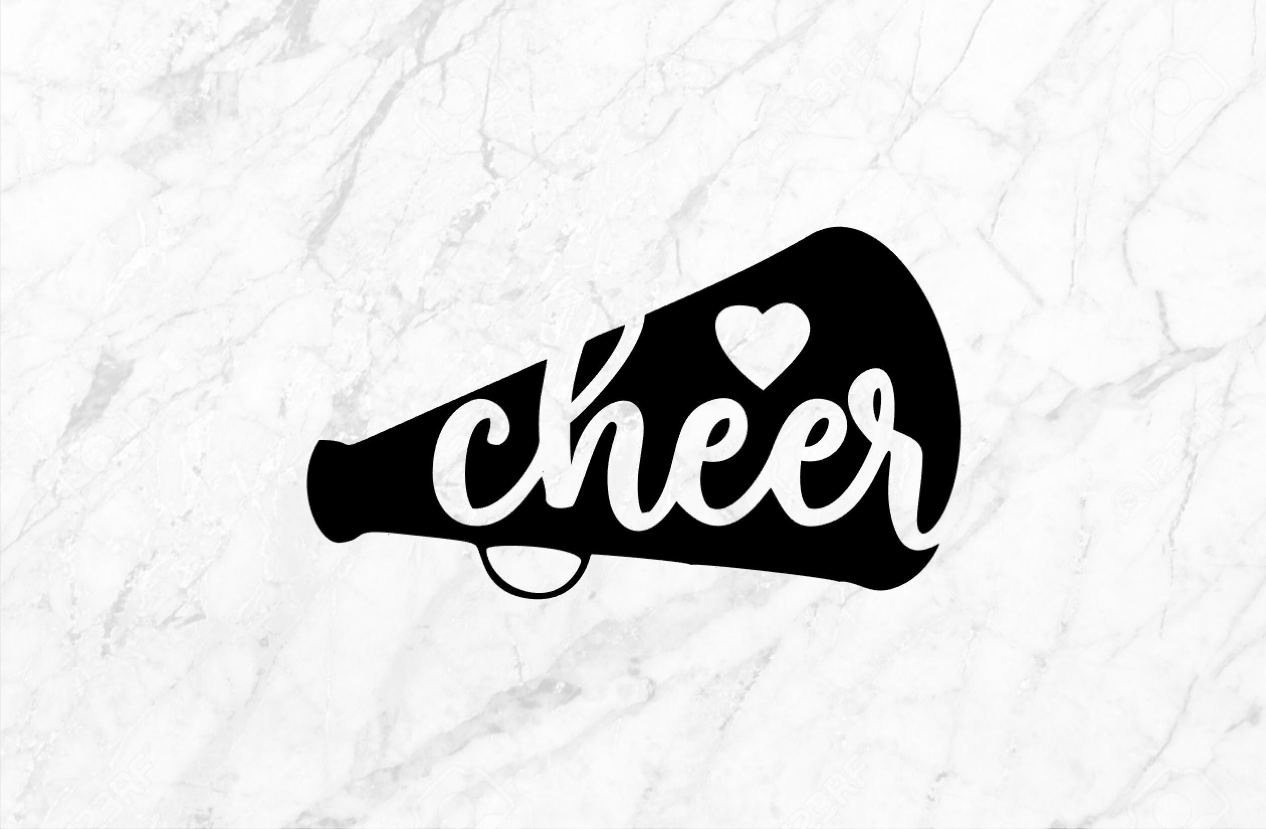 CHEER DECAL, Cheer Decal, Cheer Team, Cheerleading Decal, Cheer Season, Cheer Megaphone Decal ...