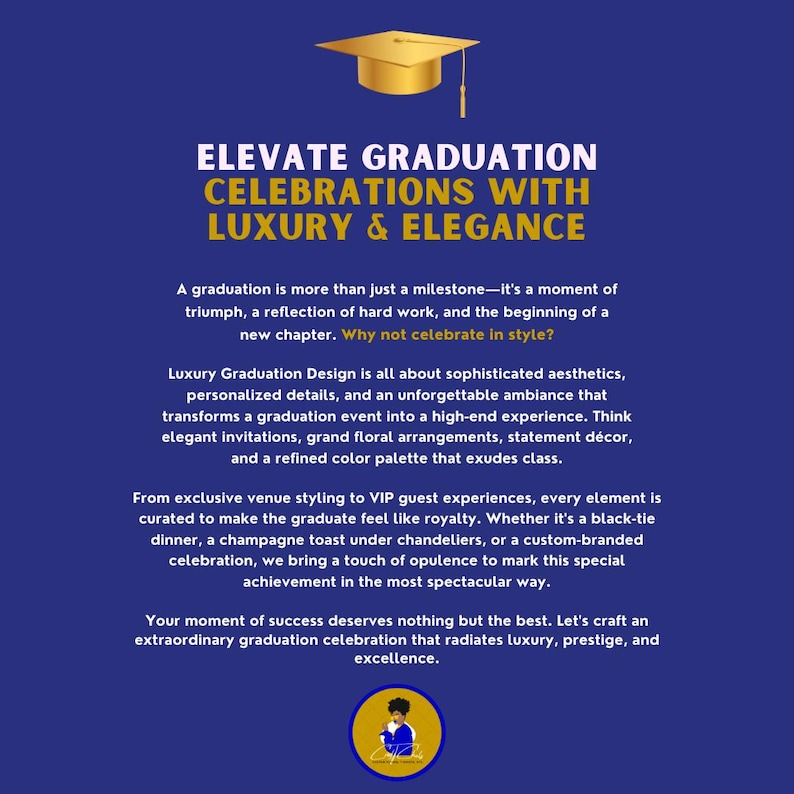 LUX GRAD DECOR | the Ultimate Luxury Grad Party Design Collection ...