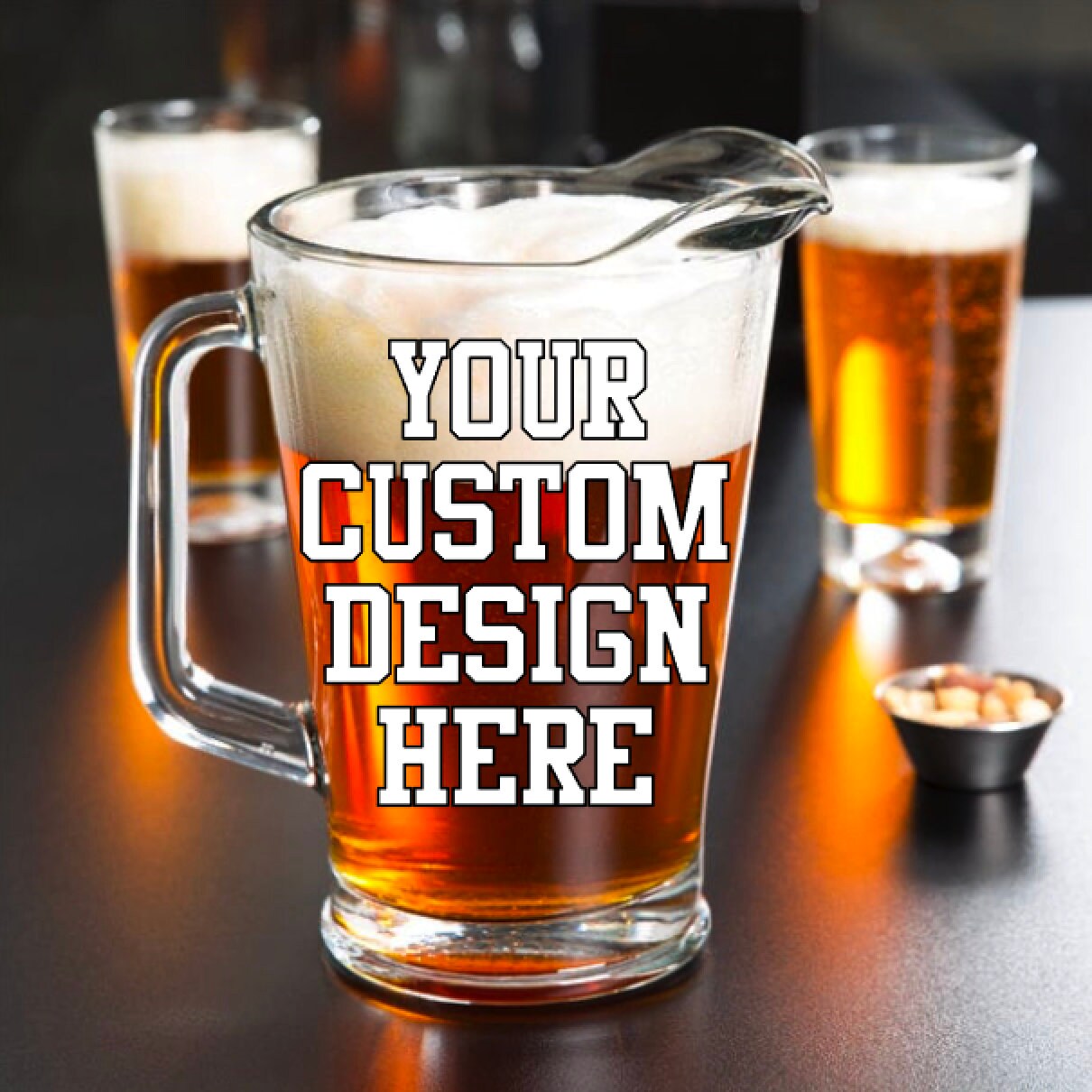College Pitcher, Ring Dunk Pitcher, Customized 60oz Pitcher ...