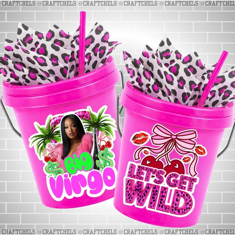 Mini Bucket Sticker Templates | Multipurpose Canva Designs | Viral Mini ...