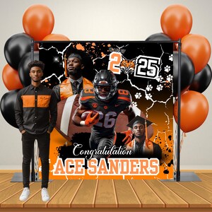 Graduation Backdrop Canva Templates | Class of 2025 Backdrops ...