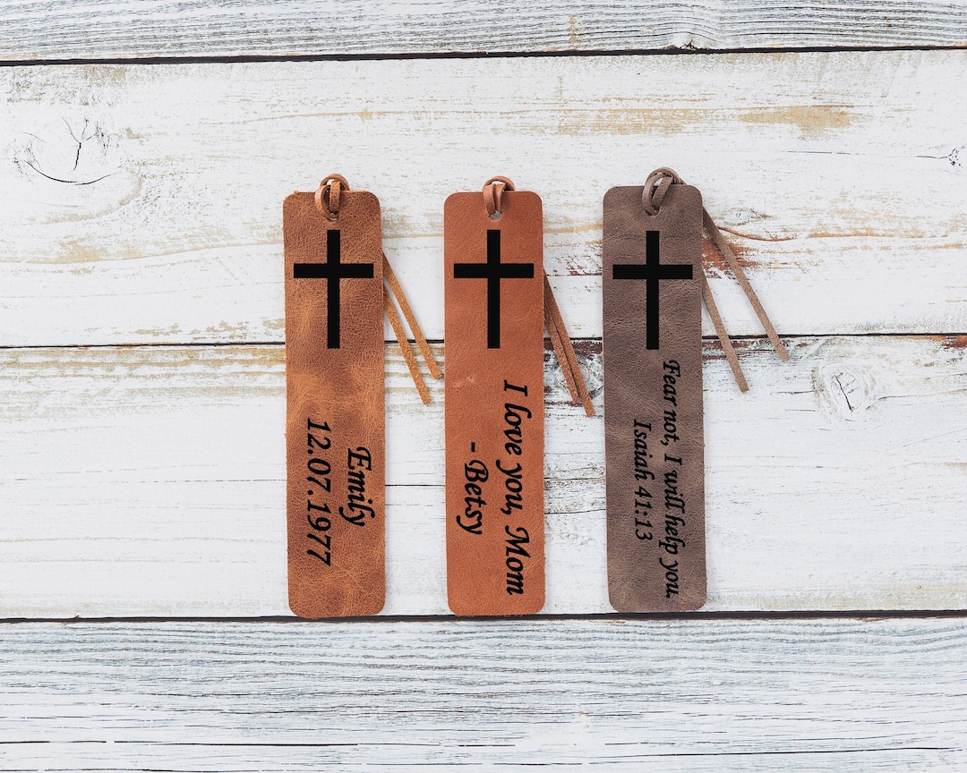 Custom Cross Bookmark, Name Bookmark With Cross, Faithful Gift ...