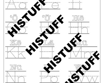 Hawaiian Alphabet | Etsy