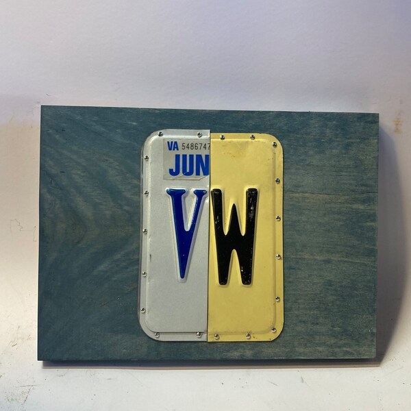 Vw License Plate - Etsy