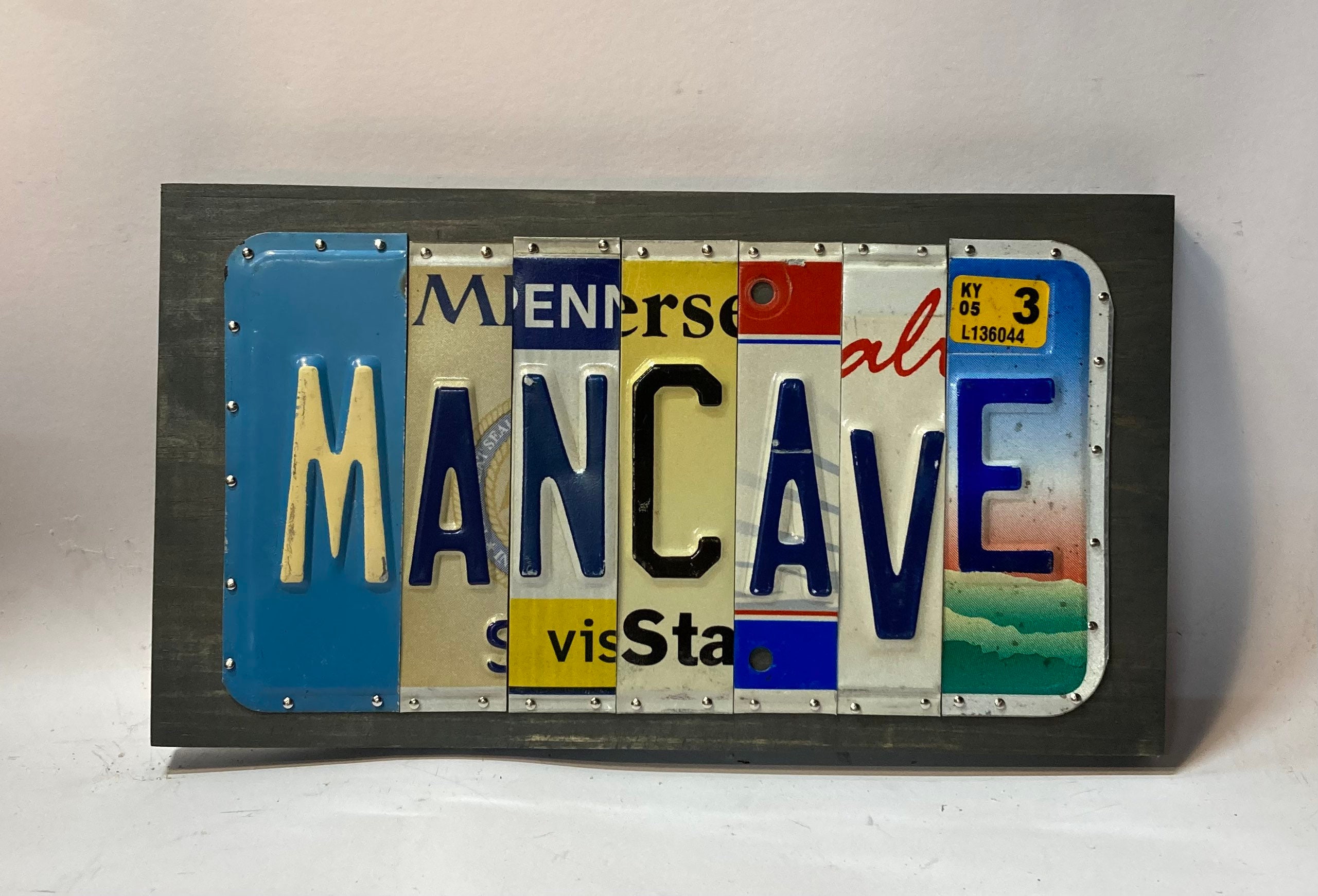 Man Cave License Plate Sign a Unique Gift for That Special Man and His ...
