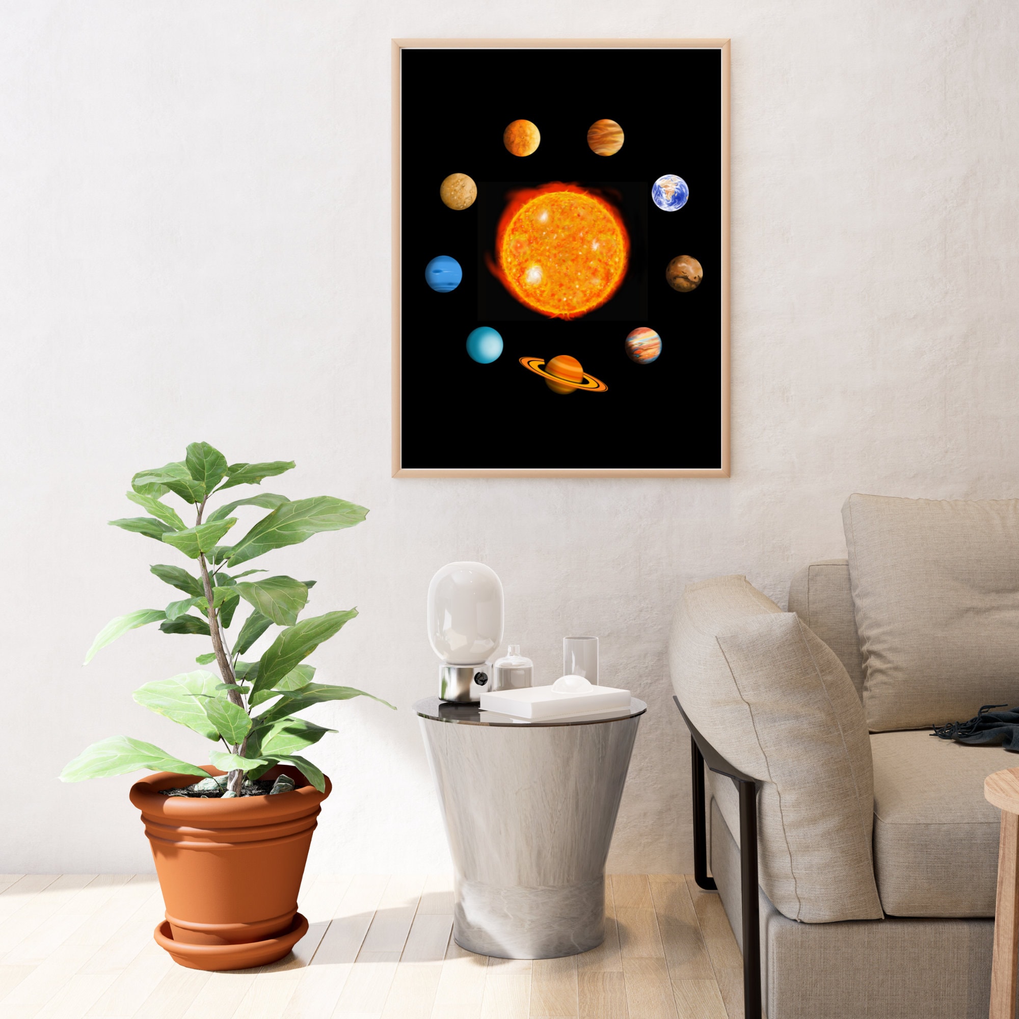 Planets Poster Wall Art Solar System Wall Art, Astrology Gift ...