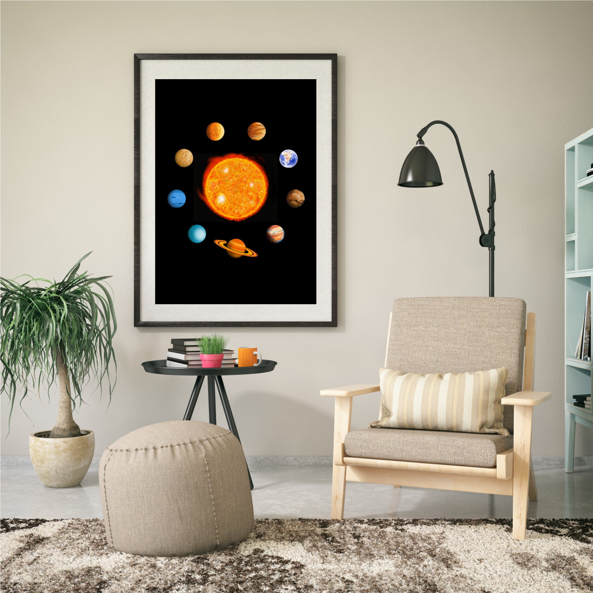 Planets Poster Wall Art Solar System Wall Art, Astrology Gift ...