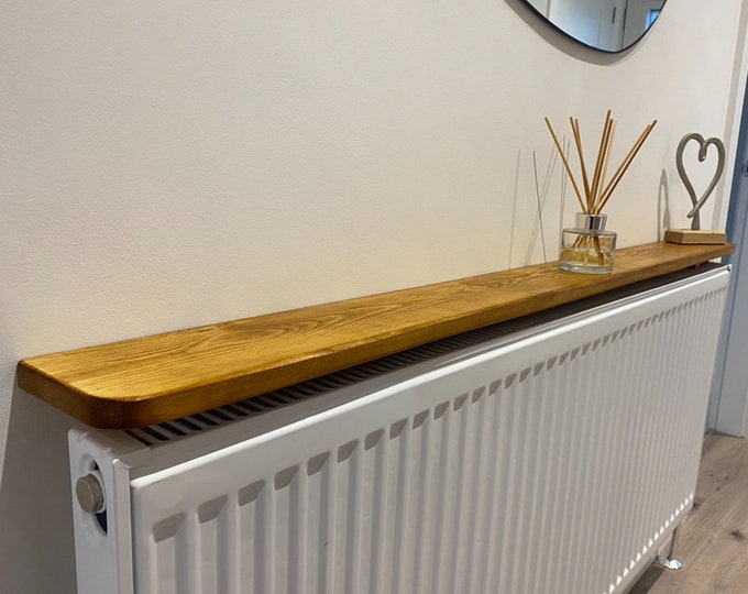 Handmade Radiator Shelf, Made From Solid Wood, Rustic Style ...