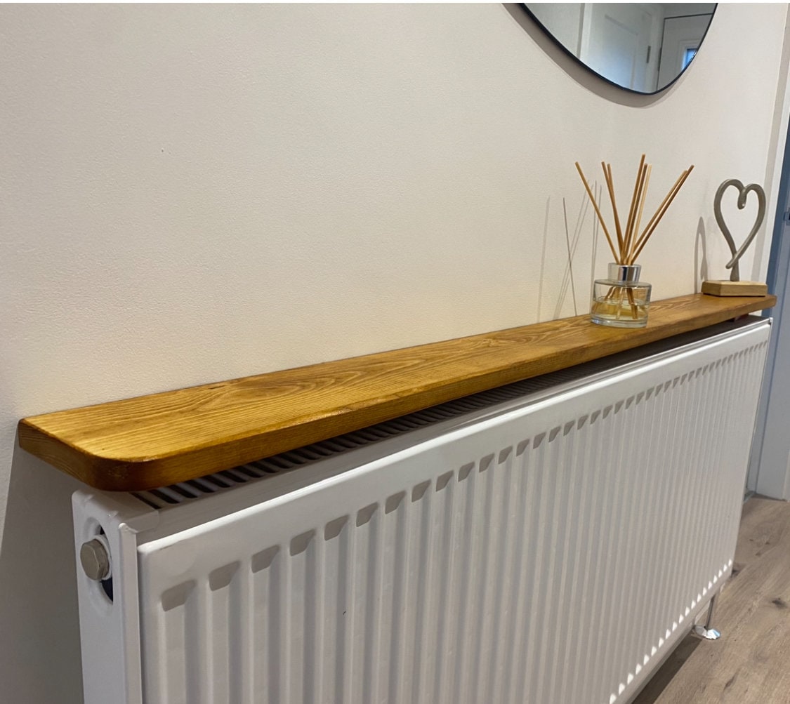 Handmade Radiator Shelf, Made From Solid Wood, Rustic Style ...