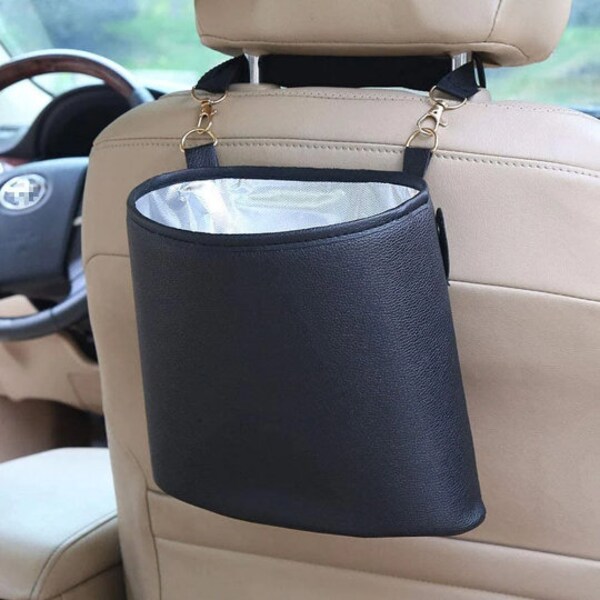 Leather Trash Can for Cars - Etsy