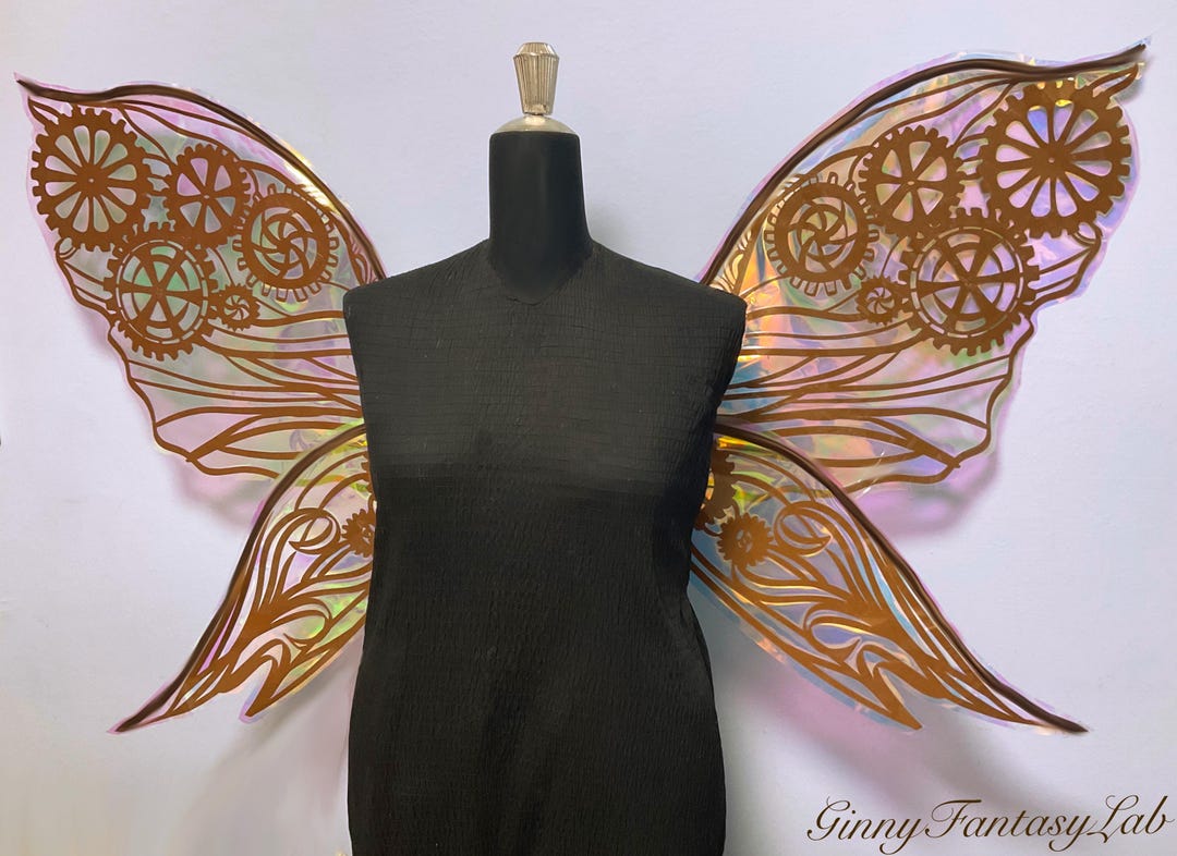 Steampunk Wings Folding , Unique Wings, Steampunk Costume, Gothic Wings ...