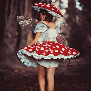 Folding Fairy Wings/woodland Fairy Wings / Mushroom Wings / Fairy Wings Adult / Adult Fairy ...