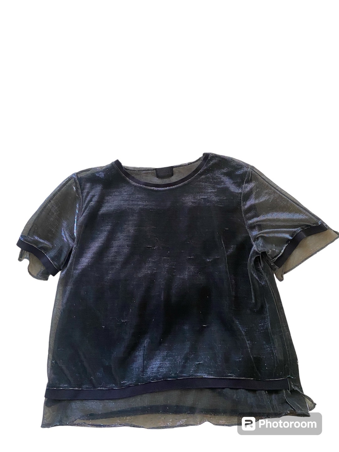 Diesel Y2k Silver Top Oversized Metaliczna Bluzka Diesel, Rozmiar M - Etsy