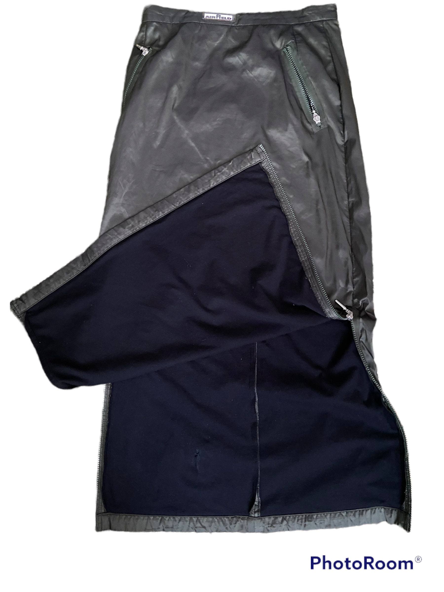 Vintage Y2k Cargo Skirt Techwear Utility Combat Skirt Khaki Metallic ...