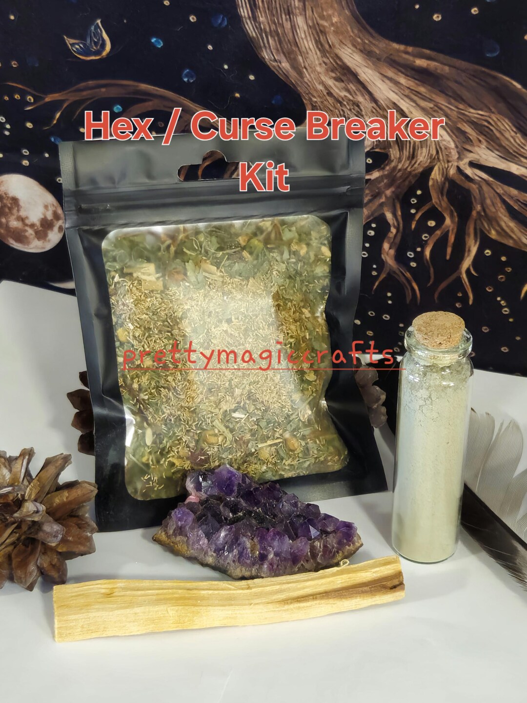 Extra Strength Hex / Curse Breaker Kit - Hex Breaker Bath, Palo Santo ...
