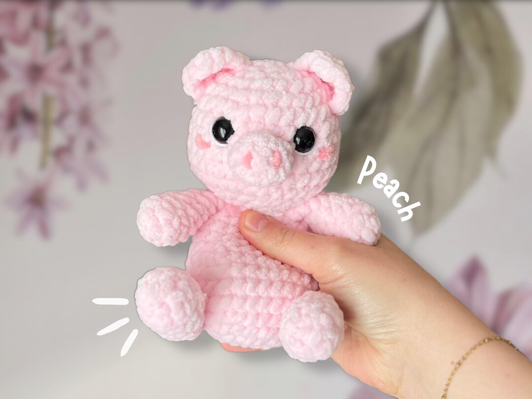 Peach the Piglet (squishy Farm Buds) Crochet Pattern / Peach the Piglet ...