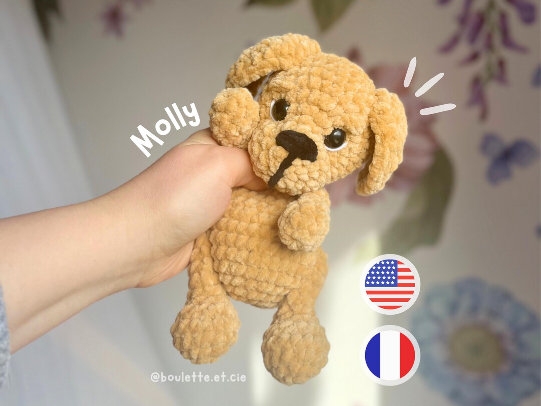 Molly the Squishy Puppy - PDF Crochet Pattern - Dog / Molly the Squishy ...