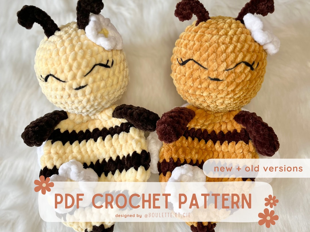 Daisy Bee - PDF Crochet Pattern - Easy Bee Snuggler - Amigurumi - Bee ...