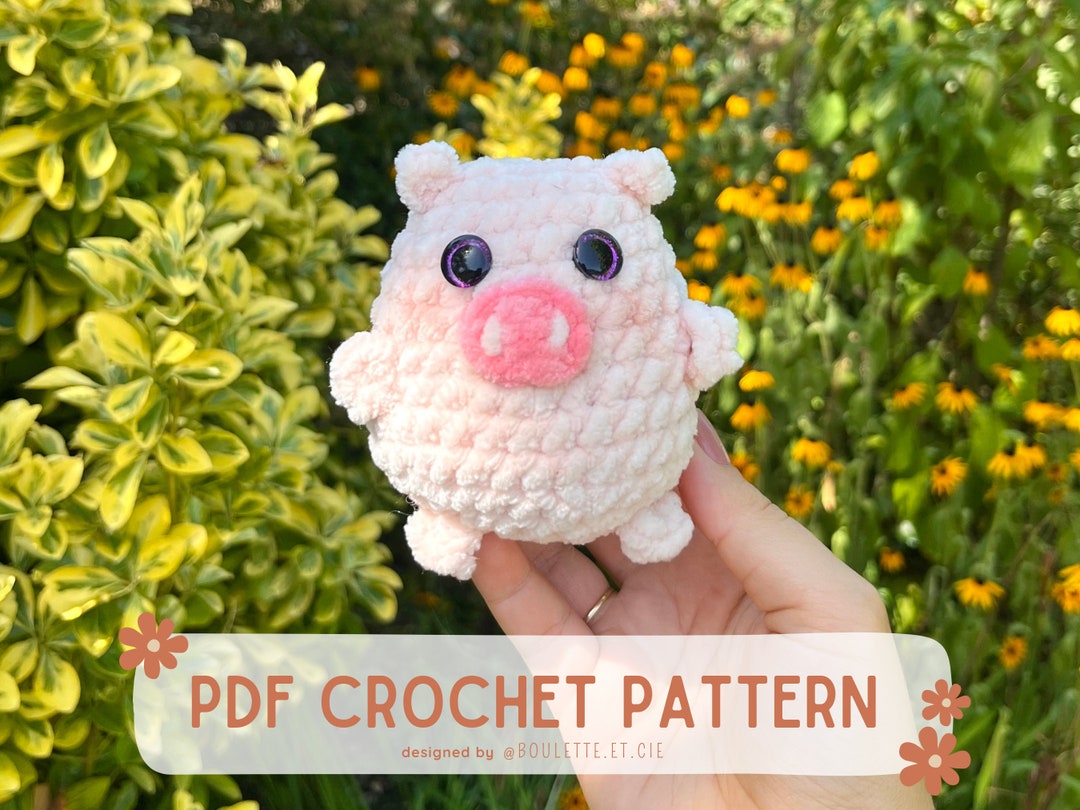 Chubby Pig Crochet Pattern Chubby Pig Chubby Friends Collection Easy ...