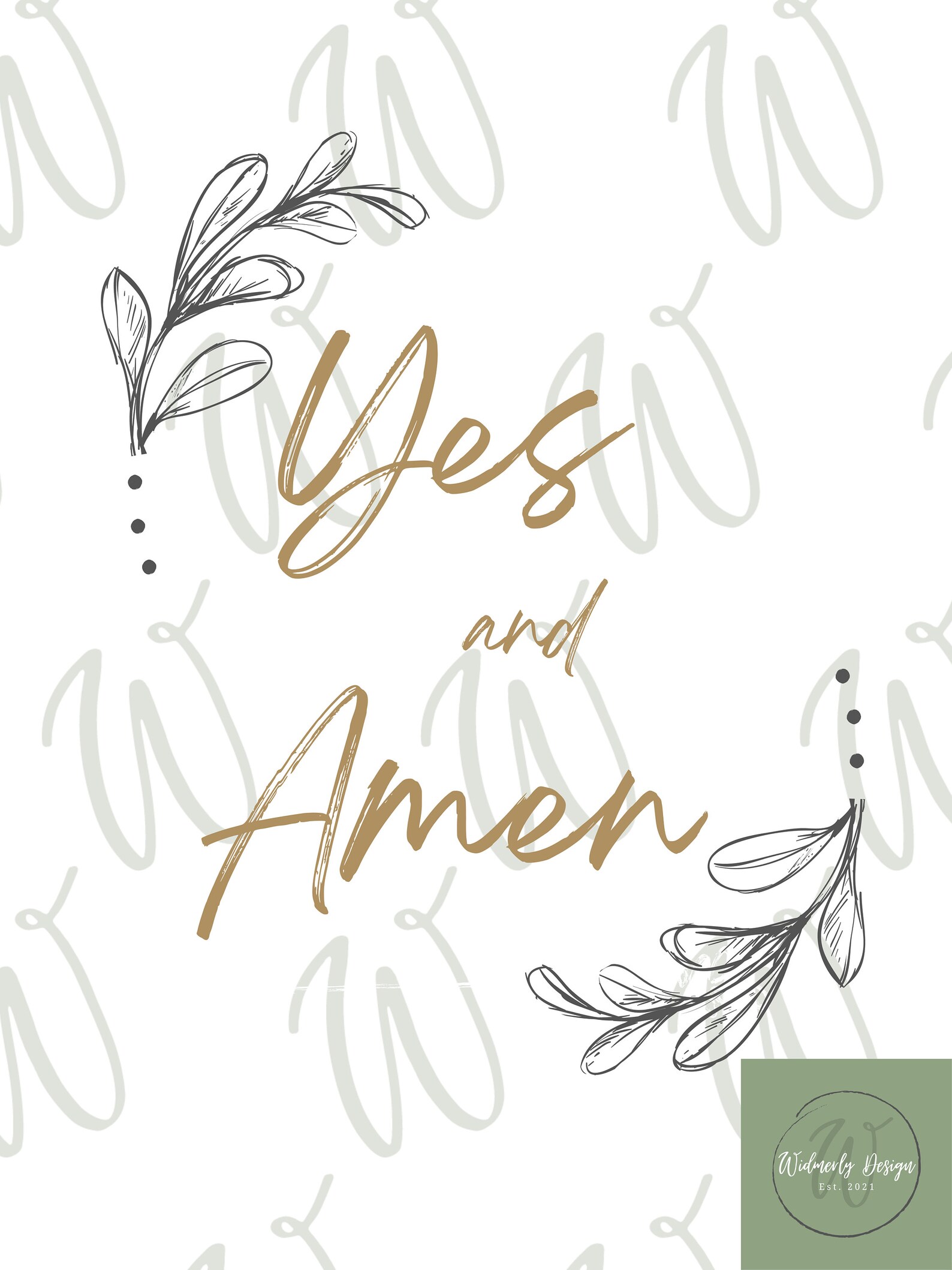 Yes and Amen Christian PNG SVG Digital Download Printable - Etsy