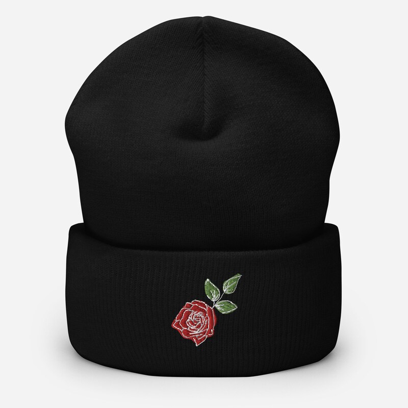 Rose Beanie - Etsy