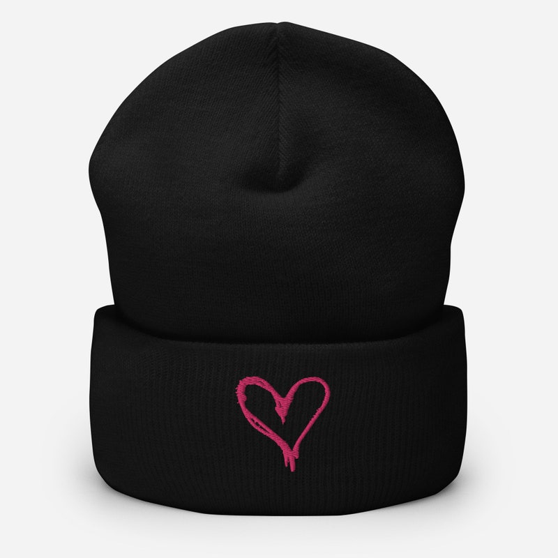 Heart Beanie - Etsy