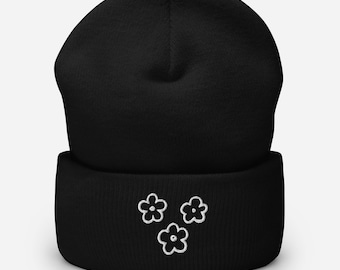 Flower Beanie - Etsy