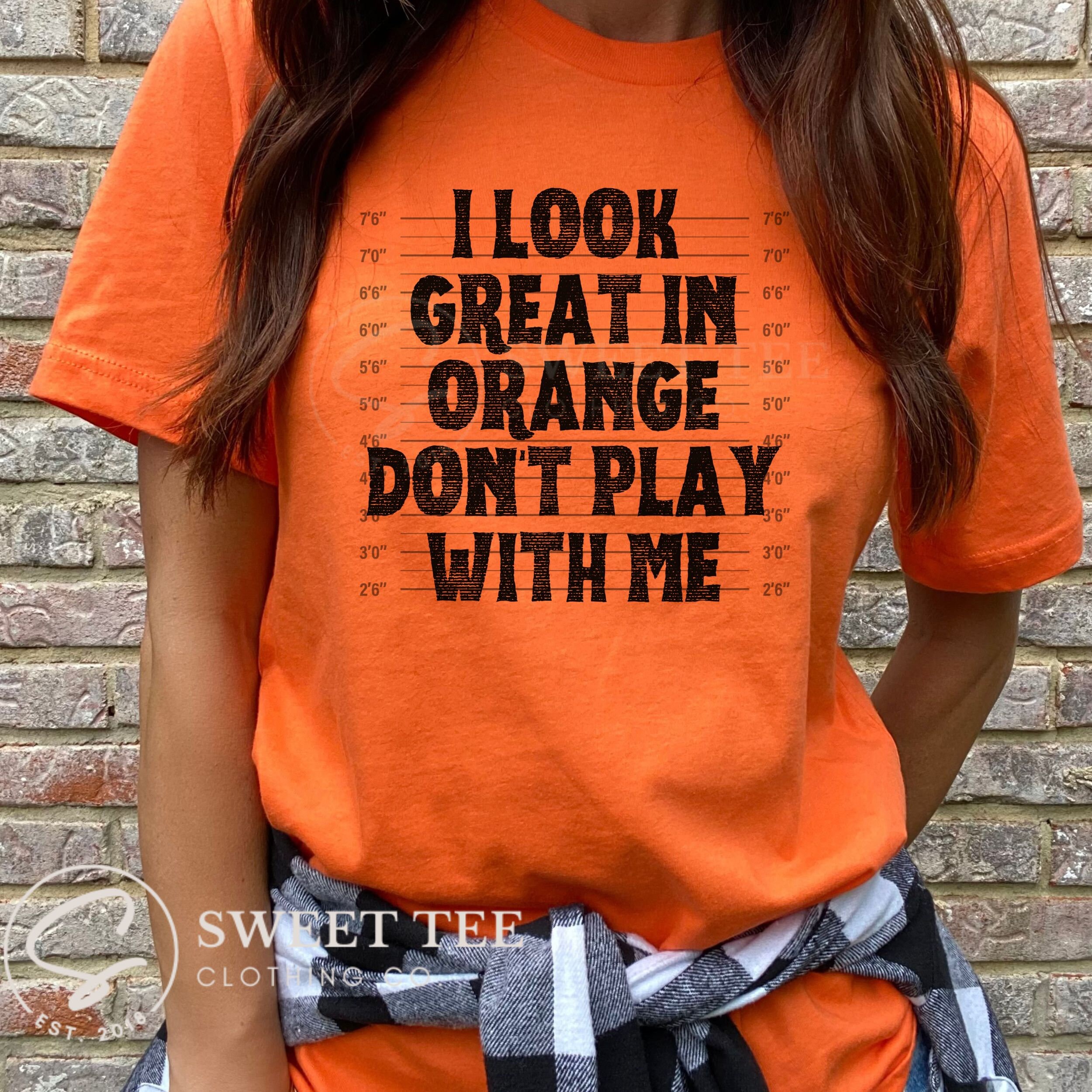 I Look Good in Orange Don't Play With Me, Women's Graphic T-shirt ...
