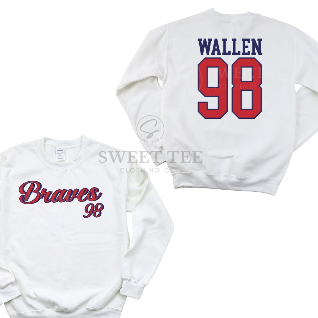 Braves 98, Wallen 98, Sweatshirt, Graphic Sweatshirt, Country, Trending ...