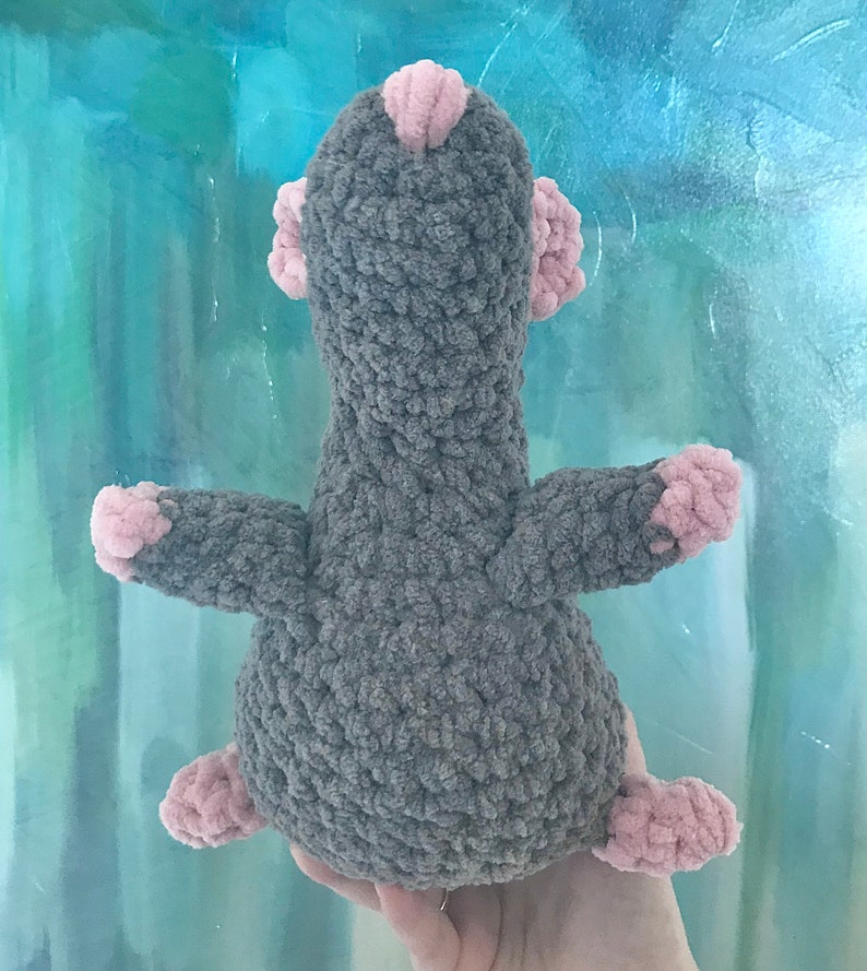 Crocheted Chef Rat Stuffed Rat in a Chef Hat Handmade Animal Amigurumi ...