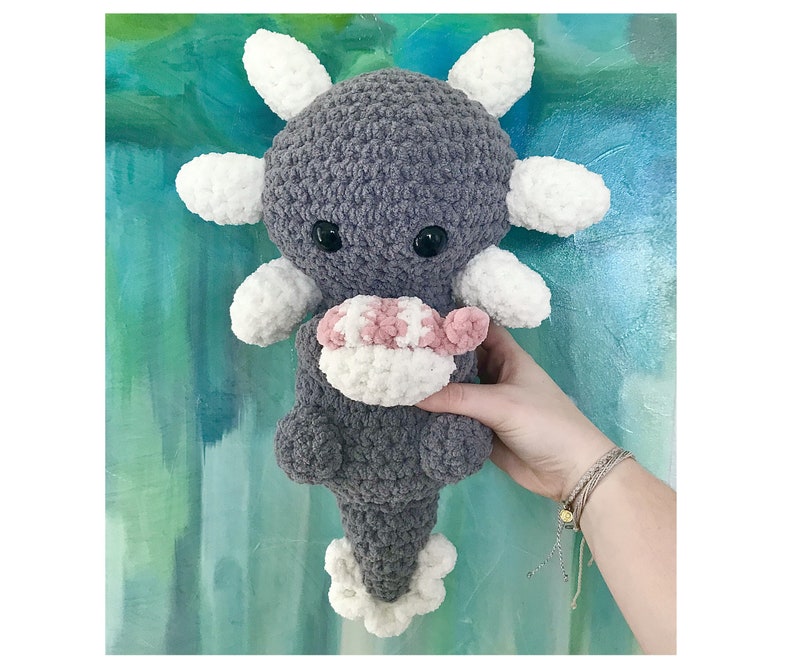 Crocheted Sushi Axolotl Stuffed Axolotl Handmade Animal Amigurumi ...