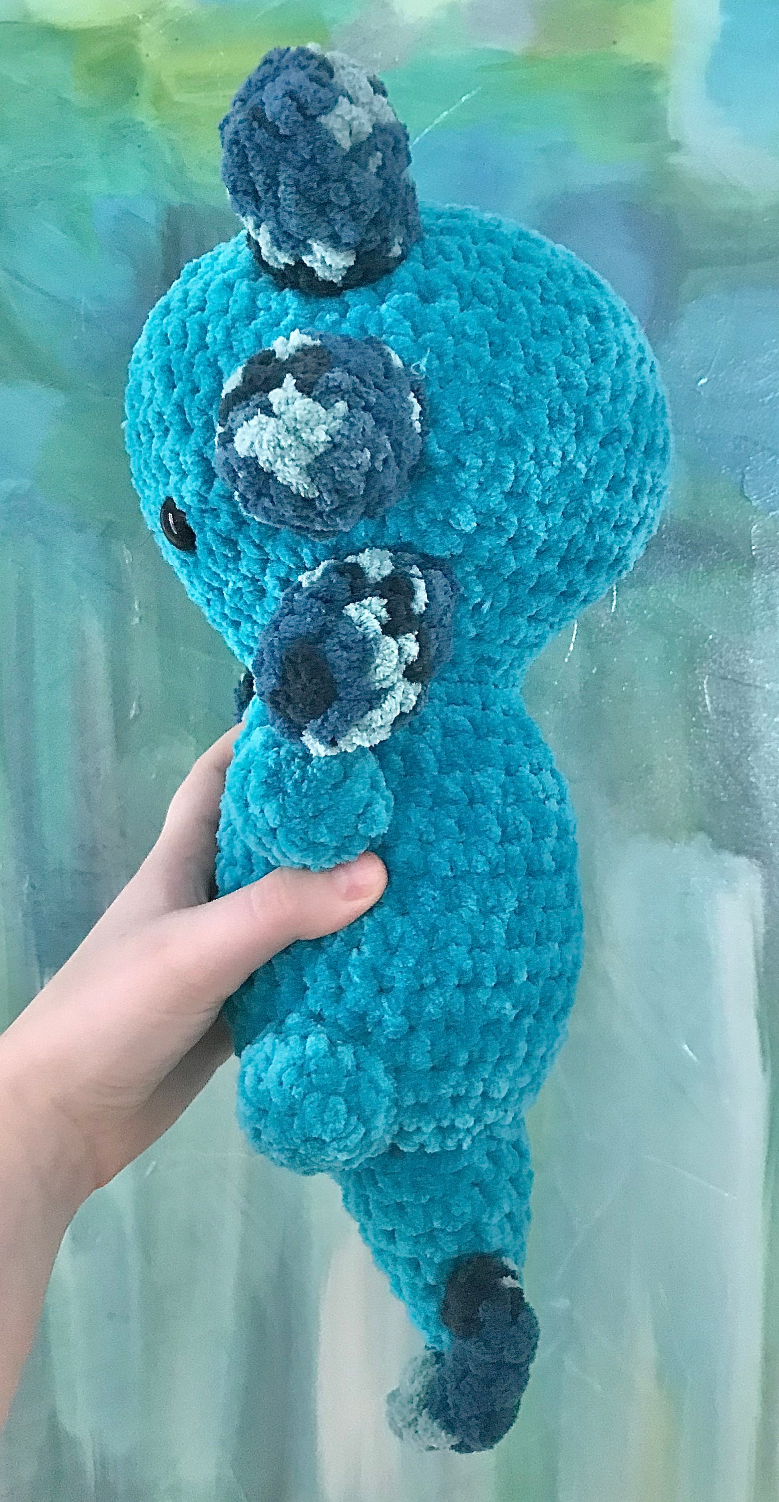 Crocheted Midnight Axolotl Stuffed Axolotl Handmade Animal Amigurumi ...