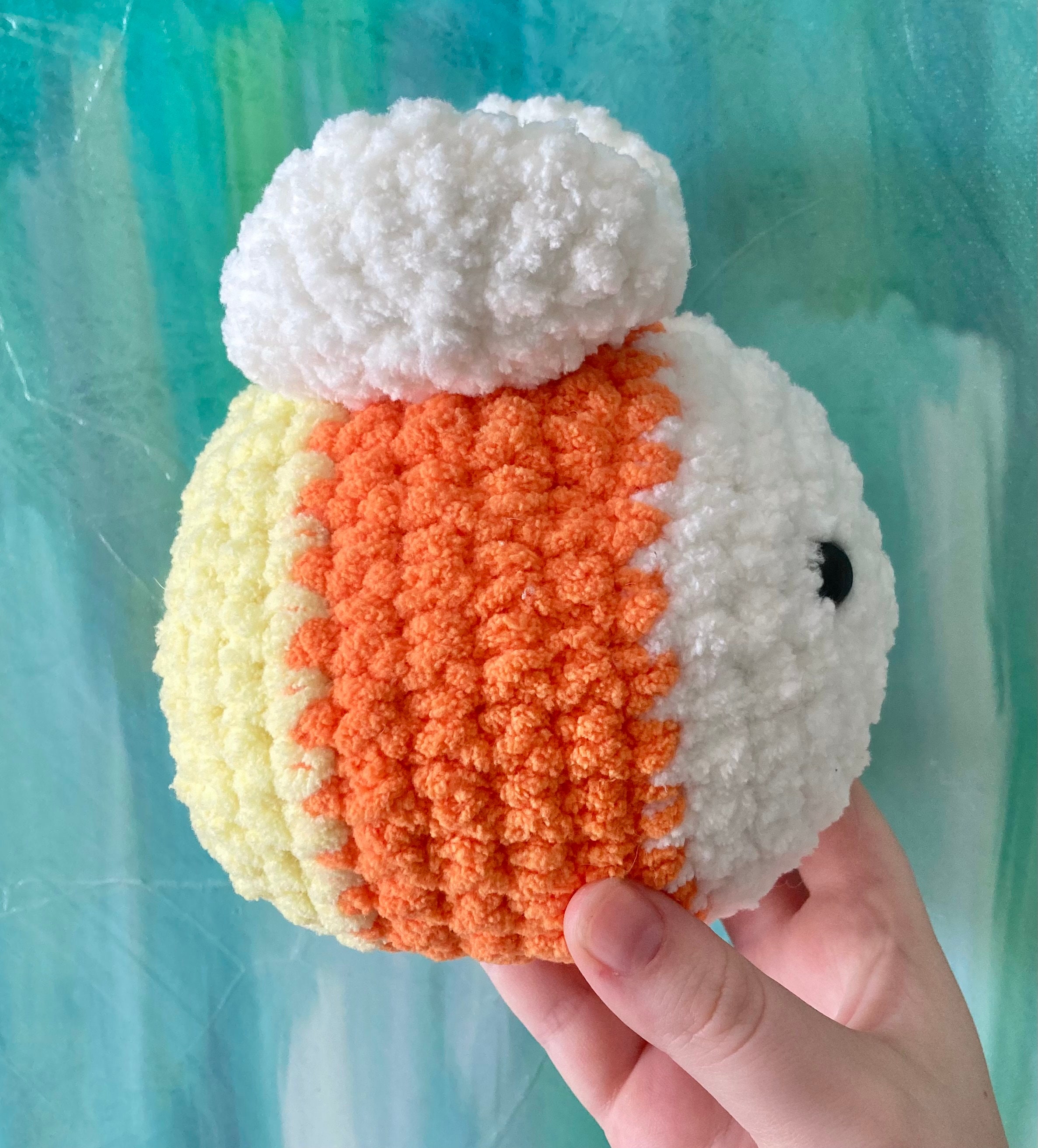 Crocheted Halloween Bee Haunted Candy Corn Bee Handmade Animal ...