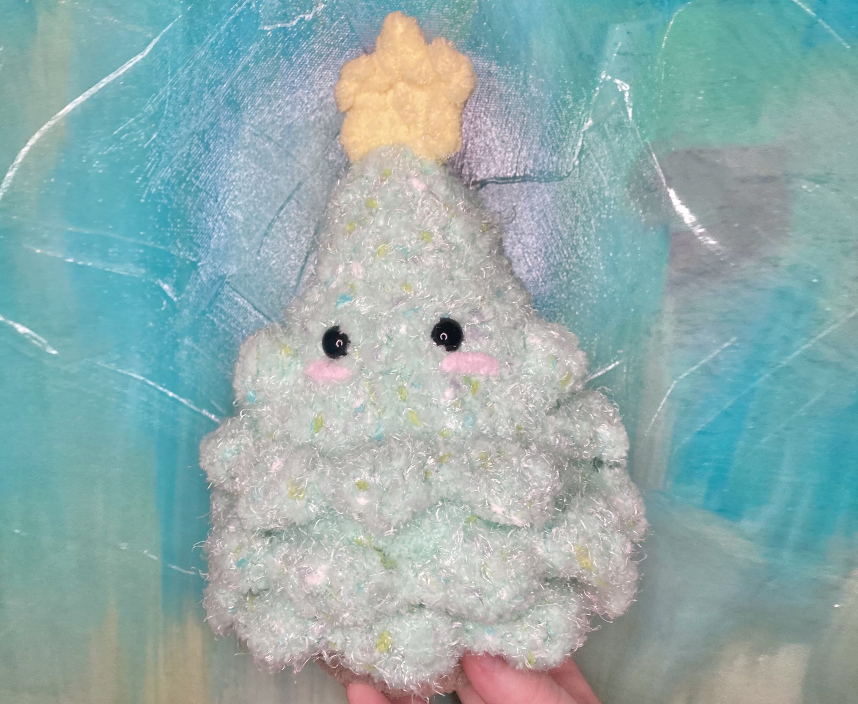 Crocheted Kawaii Christmas Tree Stuffed Christmas Tree Handmade ...
