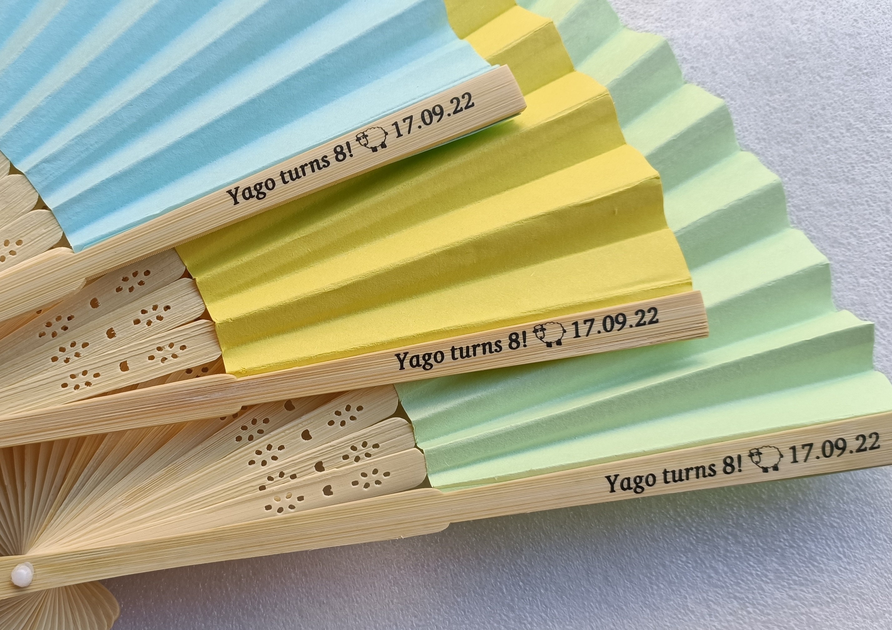 Personalized Paper Fans: Wedding Favors, Baby Shower Decor - Etsy