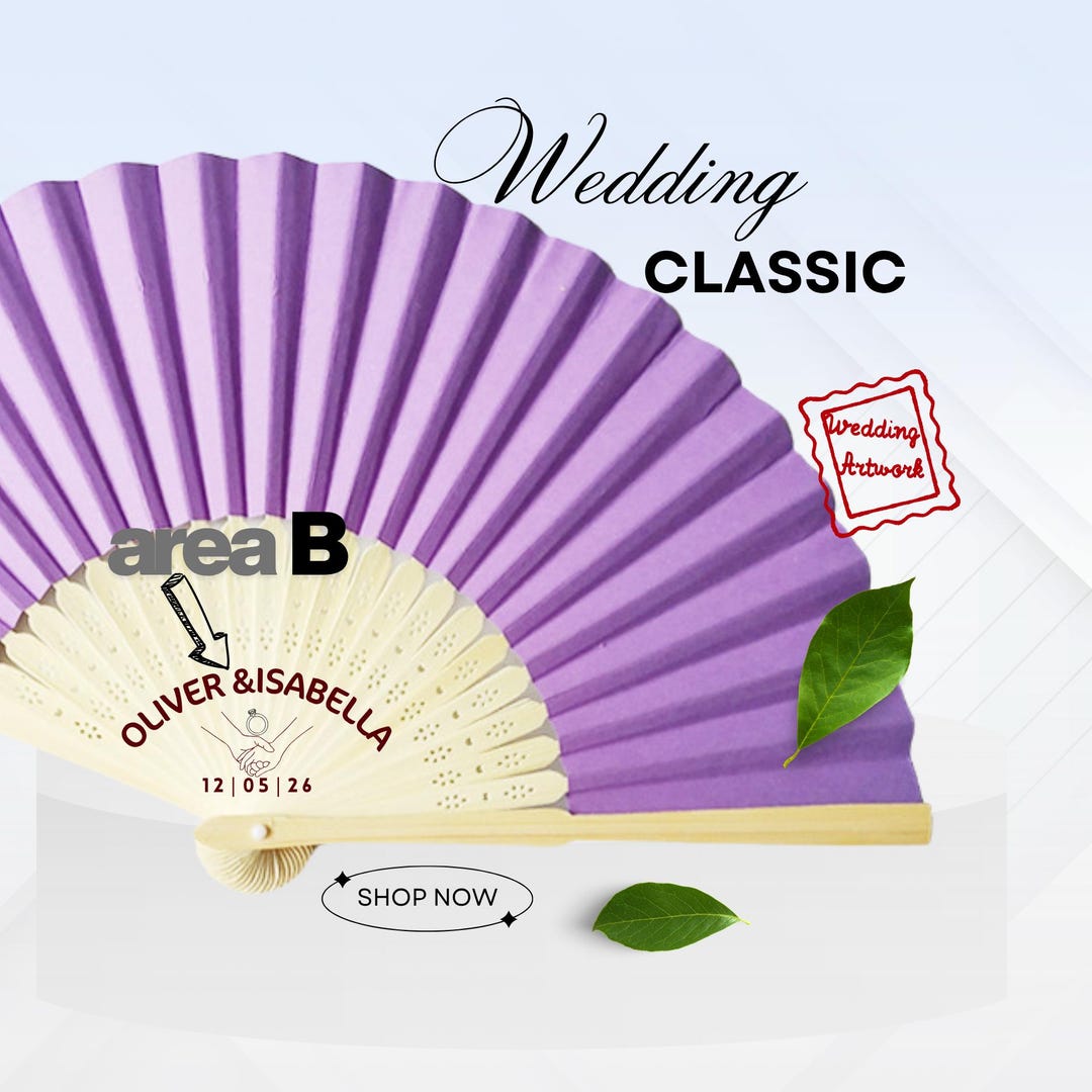 Personalized Paper Fans on Handle for Wedding Favors Wedding Fans ...