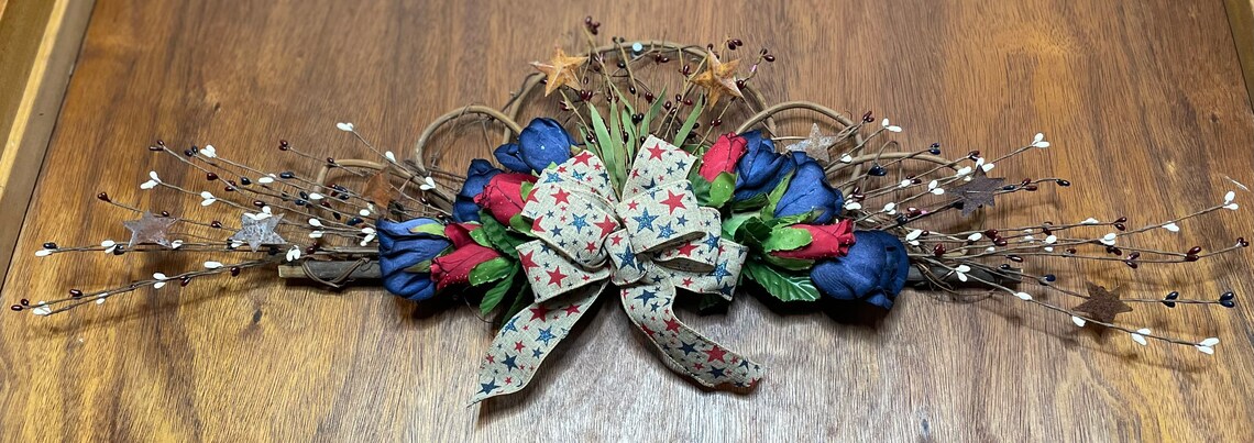 Patriotic Grapevine Swag - Etsy