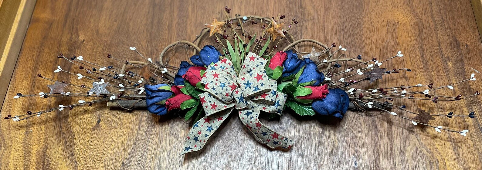 Patriotic Grapevine Swag | Etsy