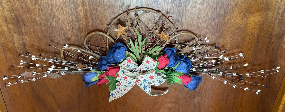 Patriotic Grapevine Swag - Etsy