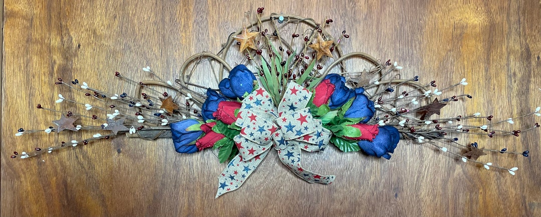Patriotic Grapevine Swag - Etsy