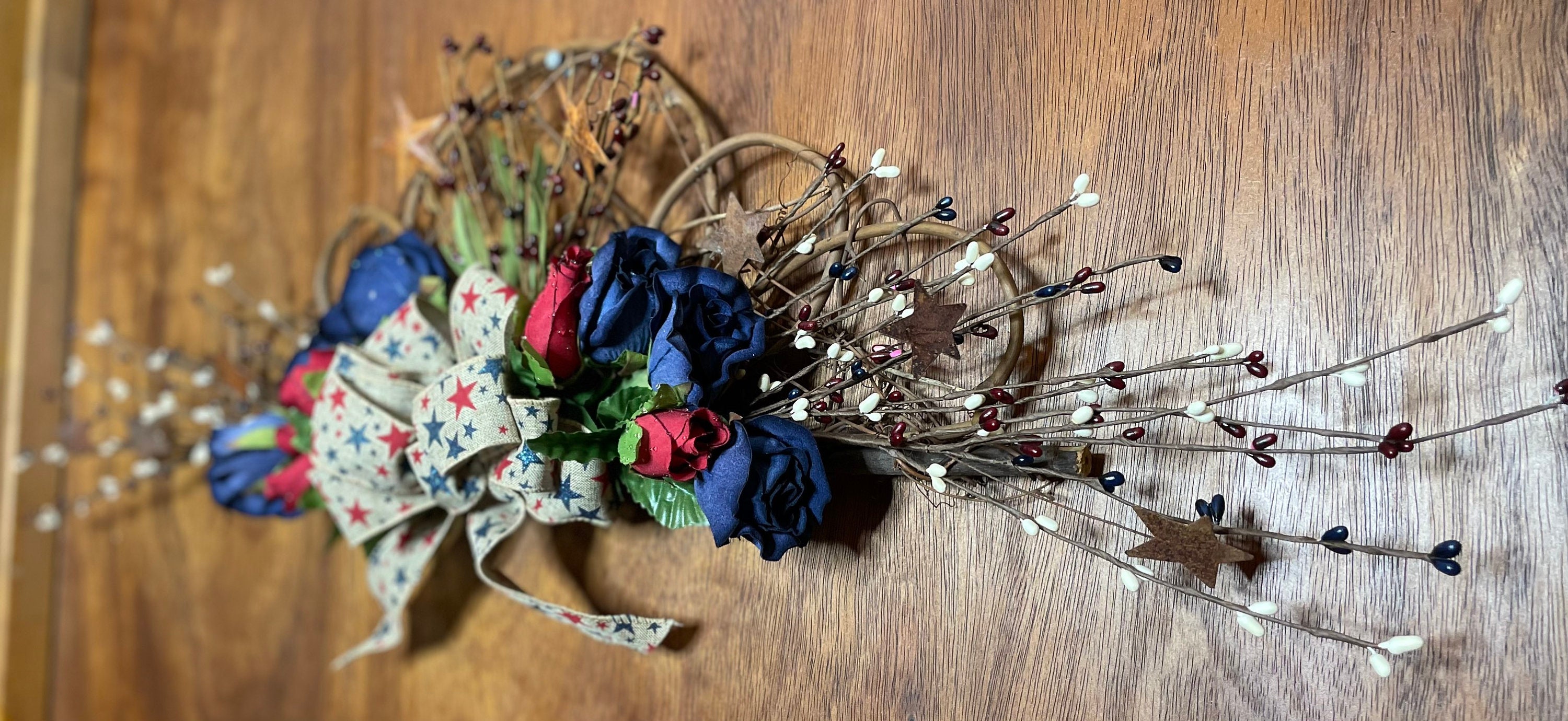 Patriotic Grapevine Swag - Etsy